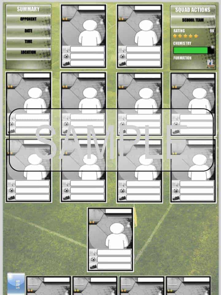 Ultimate Team Sheets – PDF Printables – PE4Learning