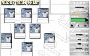 Rugby Ultimate Team Sheets – Editable Templates – PE4Learning