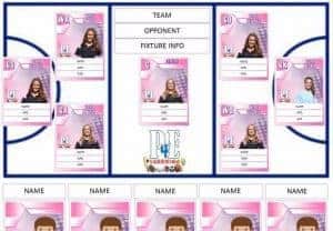 Netball Team Sheet – Editable Templates – PE4Learning