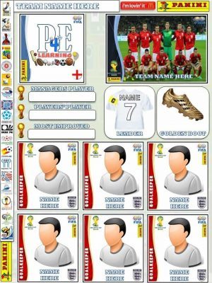 Sport Sticker Book Template – PE4Learning