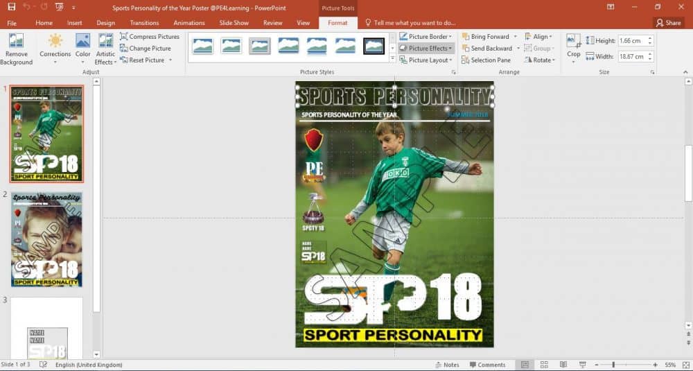 Sports Personality Poster Template – PE4Learning