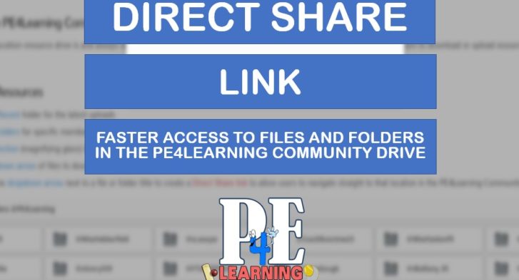 Direct Share Link | New feature added in the @PE4Learning Community ...